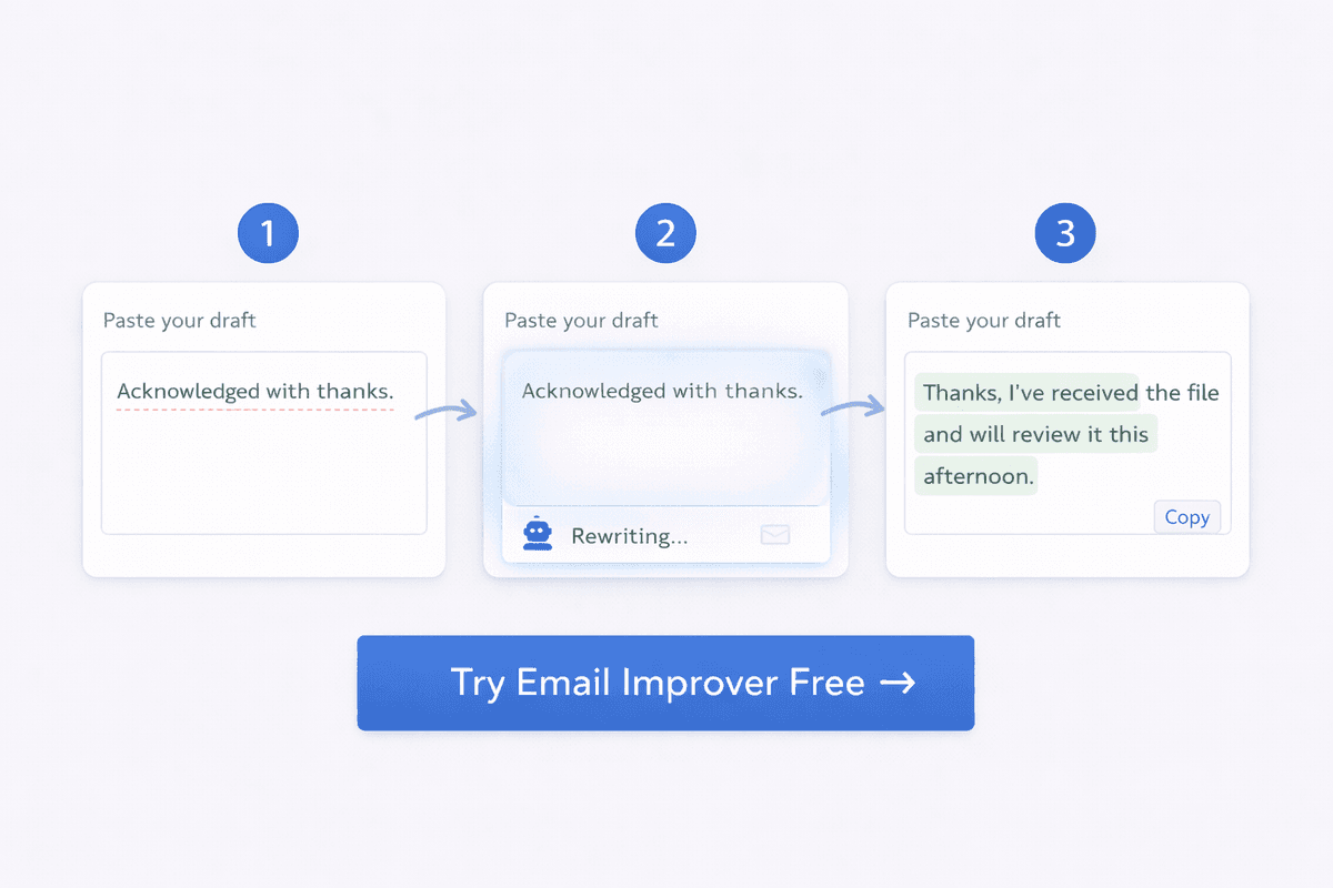 Acknowledge Receipt Email: 20 Professional Examples | GrammarBuddy