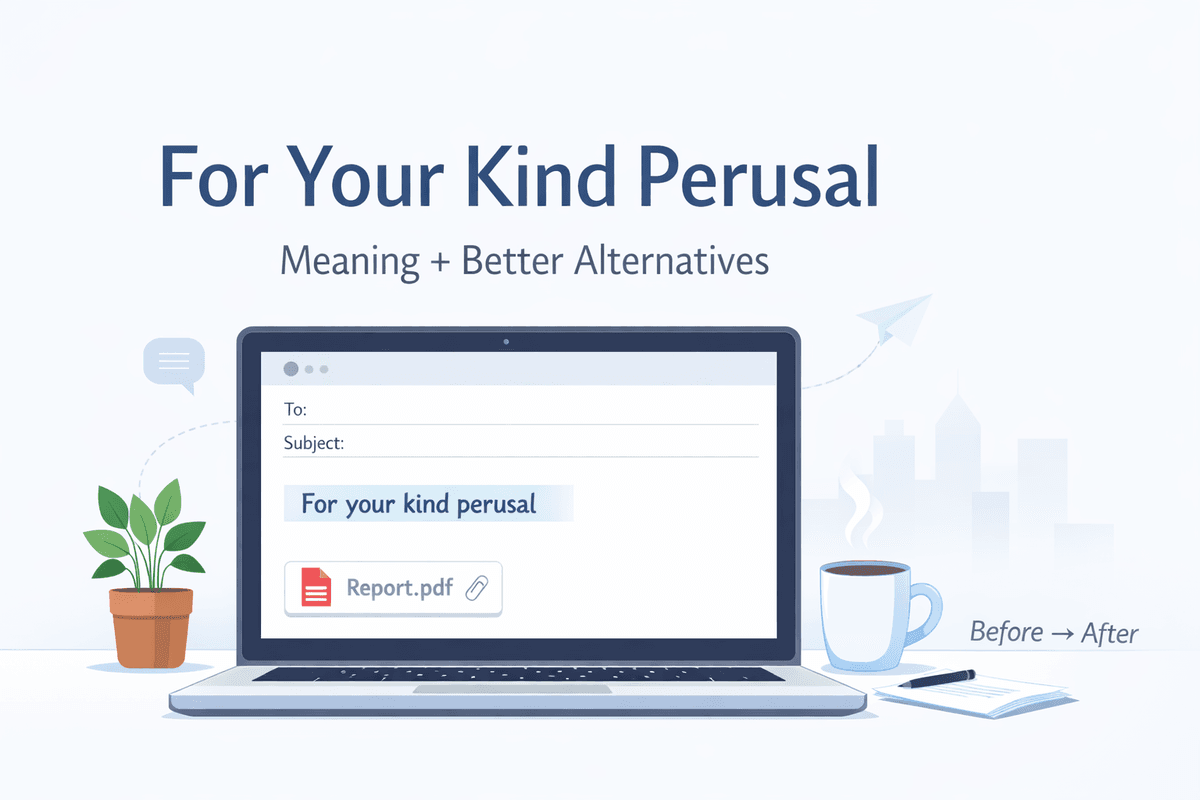 For Your Kind Perusal: Meaning + Tips | GrammarBuddy